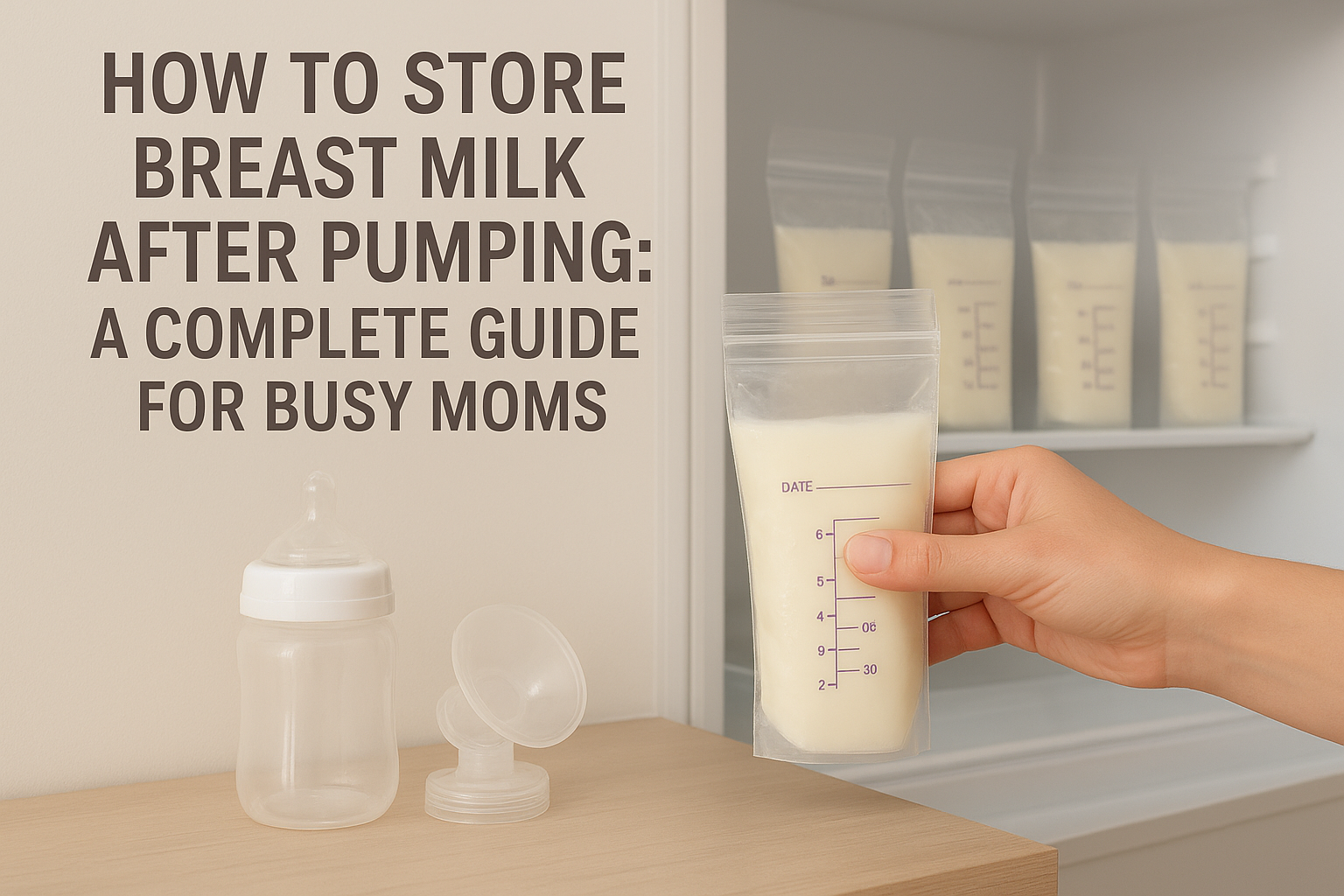 How to Store Breast Milk After Pumping Properly – WONDERBEWBZ